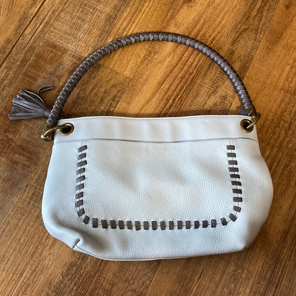 The Sak | Bags | The Sak Collective Baby Blue Leather Purse With Brown ...